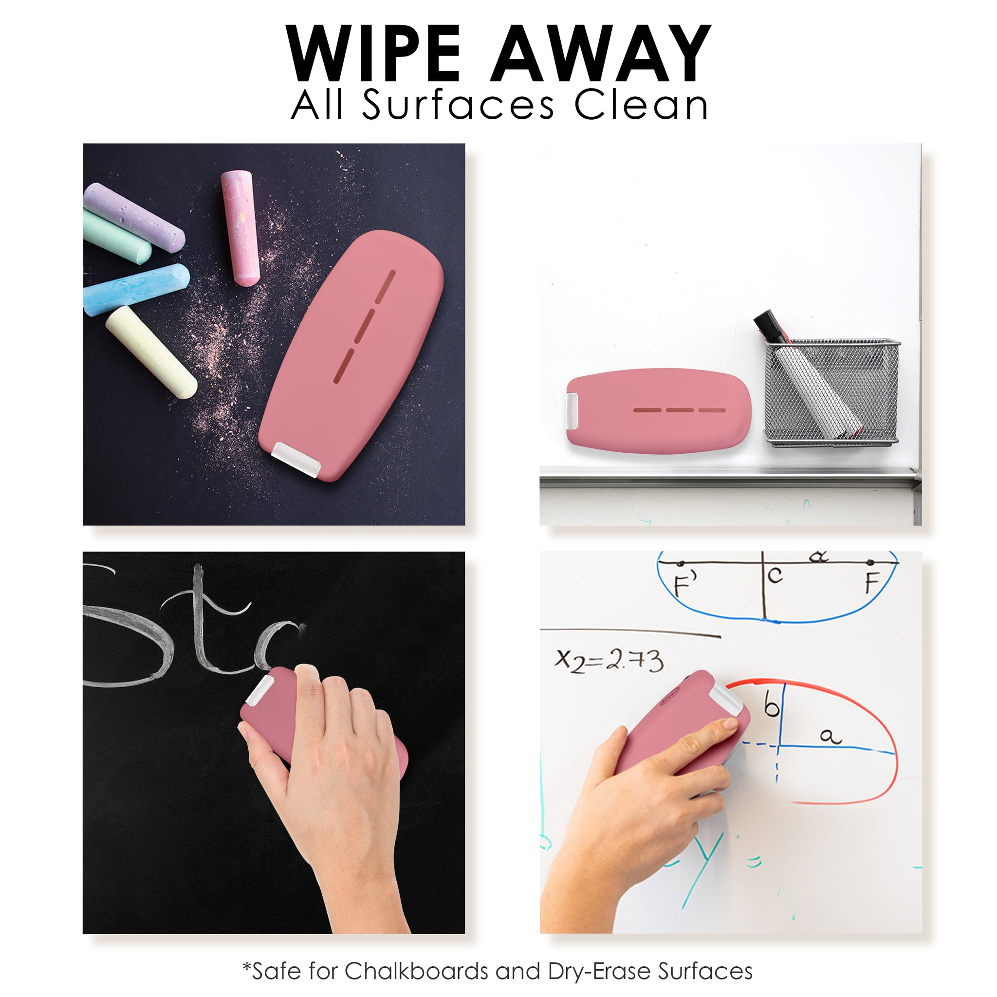Board Cleaning Kit - Magnetic Eraser with Spray Cleaner - Blush ...